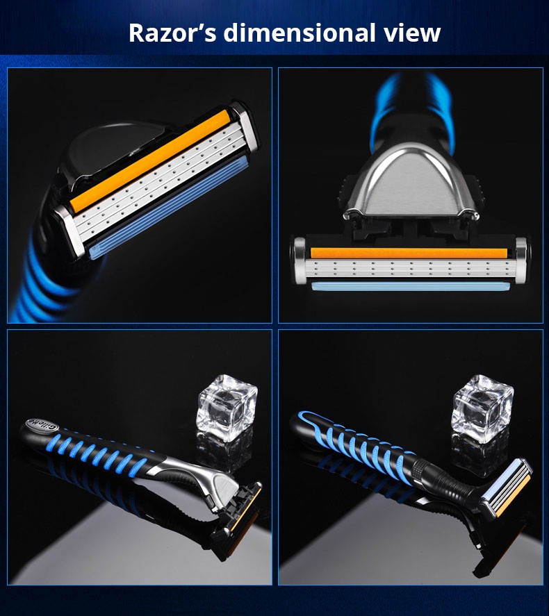 Gillette Vector 3 Men's Razor Shaving Blades Safety Razors Beard Hair ...