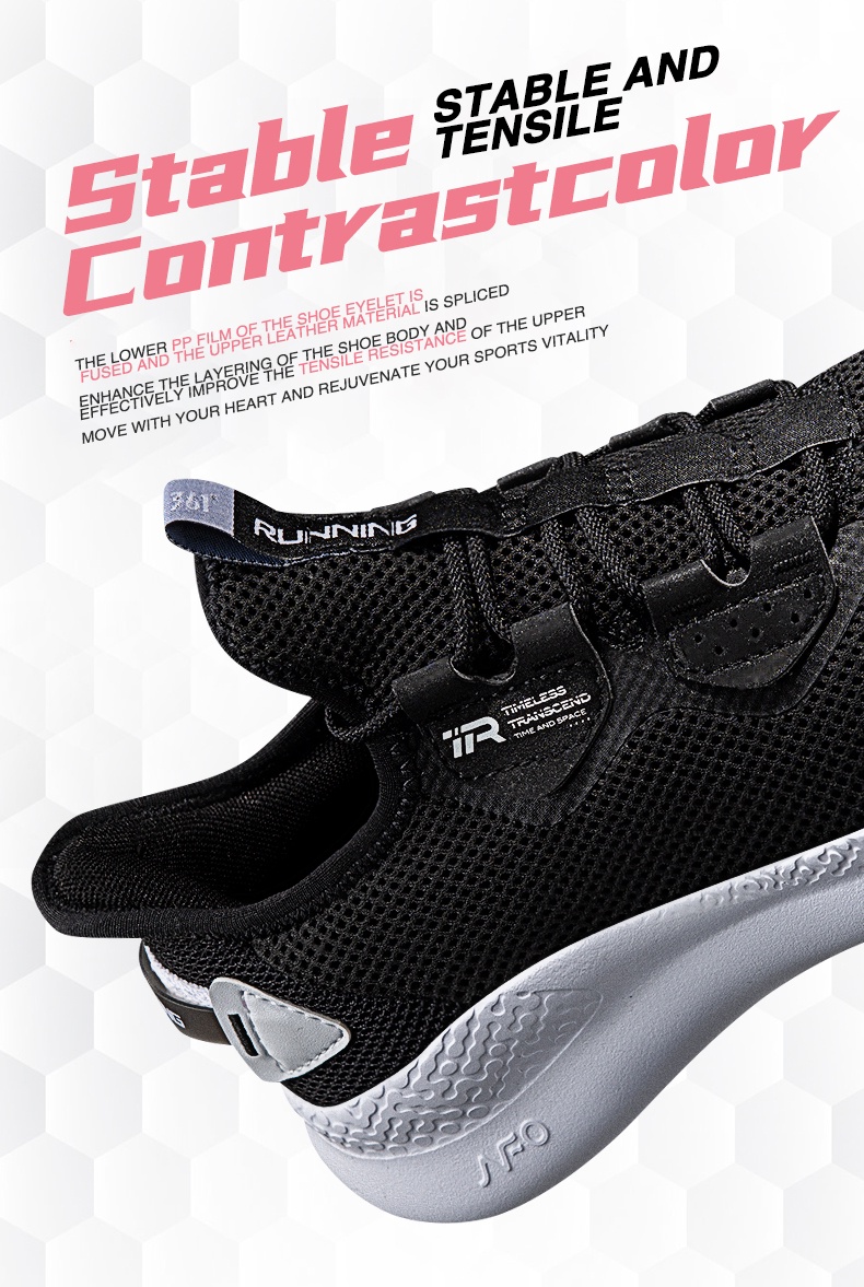 361 Degrees Women Running Sports Shoes Breathable Non-Slip | Shopee ...