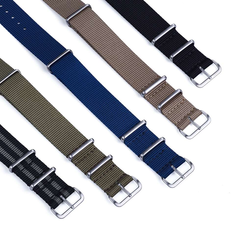 Premium Quality Herringbone 20mm 22mm Nylon Strap Seatbelt Nylon Watch ...