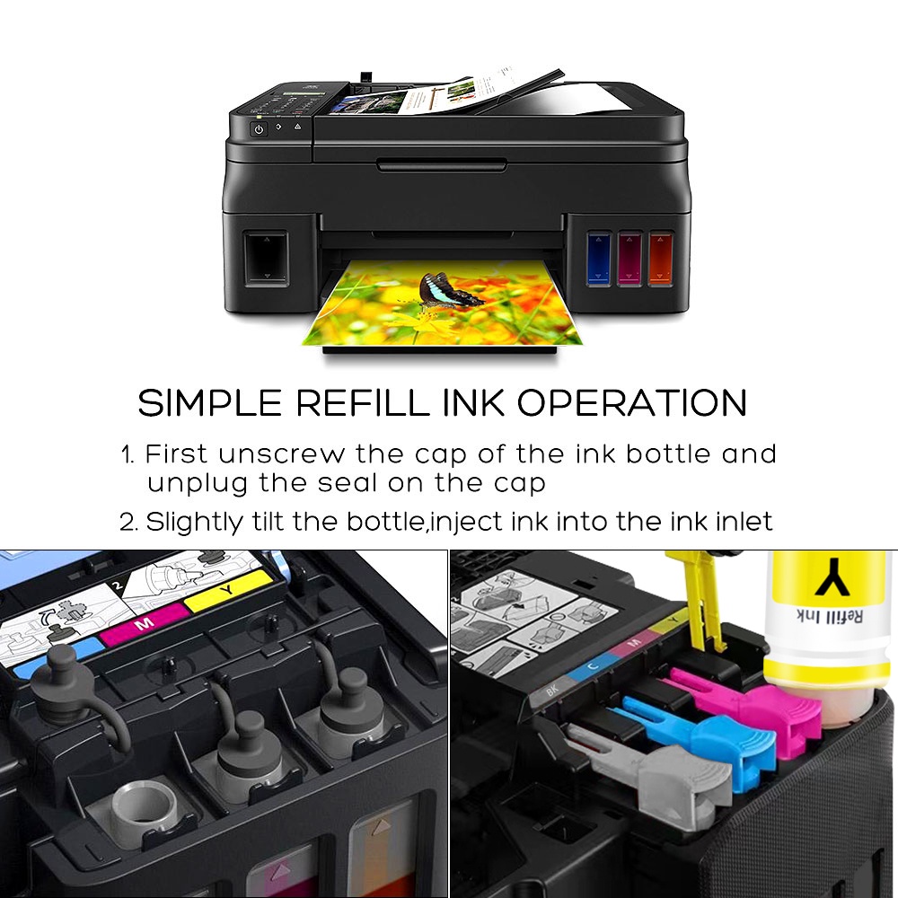 L&C Ink Refill ink for 790 890 Ink Dye Ink For Canon Printer G1010 ...