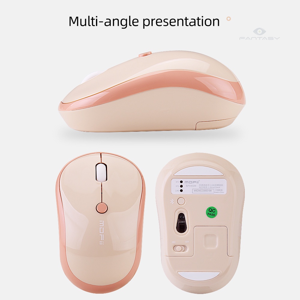 MOFii M5DM Bluetooth+USB Wireless Dual-mode Mouse Two-channel Office ...