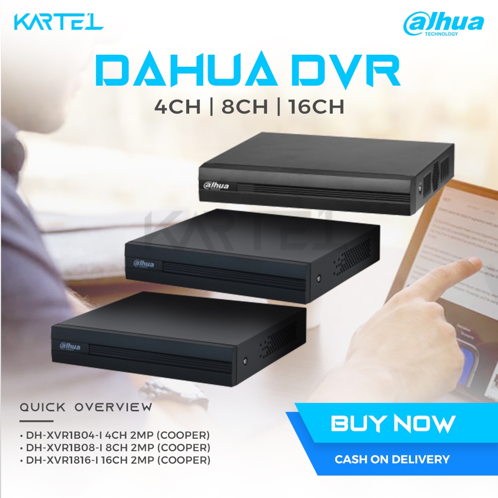 DAHUA 2MP DH-XVR1B04-I 4/8/16 Channel 1080N/720p Compact 1U 1HDD Cooper Series DVR | Shopee ...