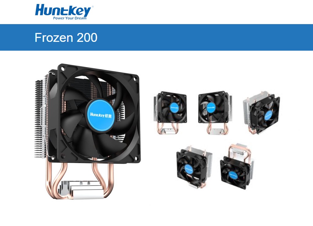 Huntkey Frozen 200 9225mm With 2 Copper Heat Pipes Intel/AMD Platform ...