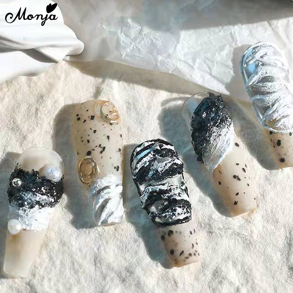 Monja Nail Art Engraved Drawing Gel 3d Plaster Effect Gypsum Uv No Need ...