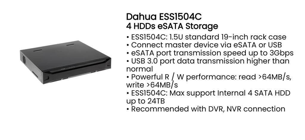 Dahua ESS1504C 4 HDDs eSATA Storage | by EJD | Shopee Philippines