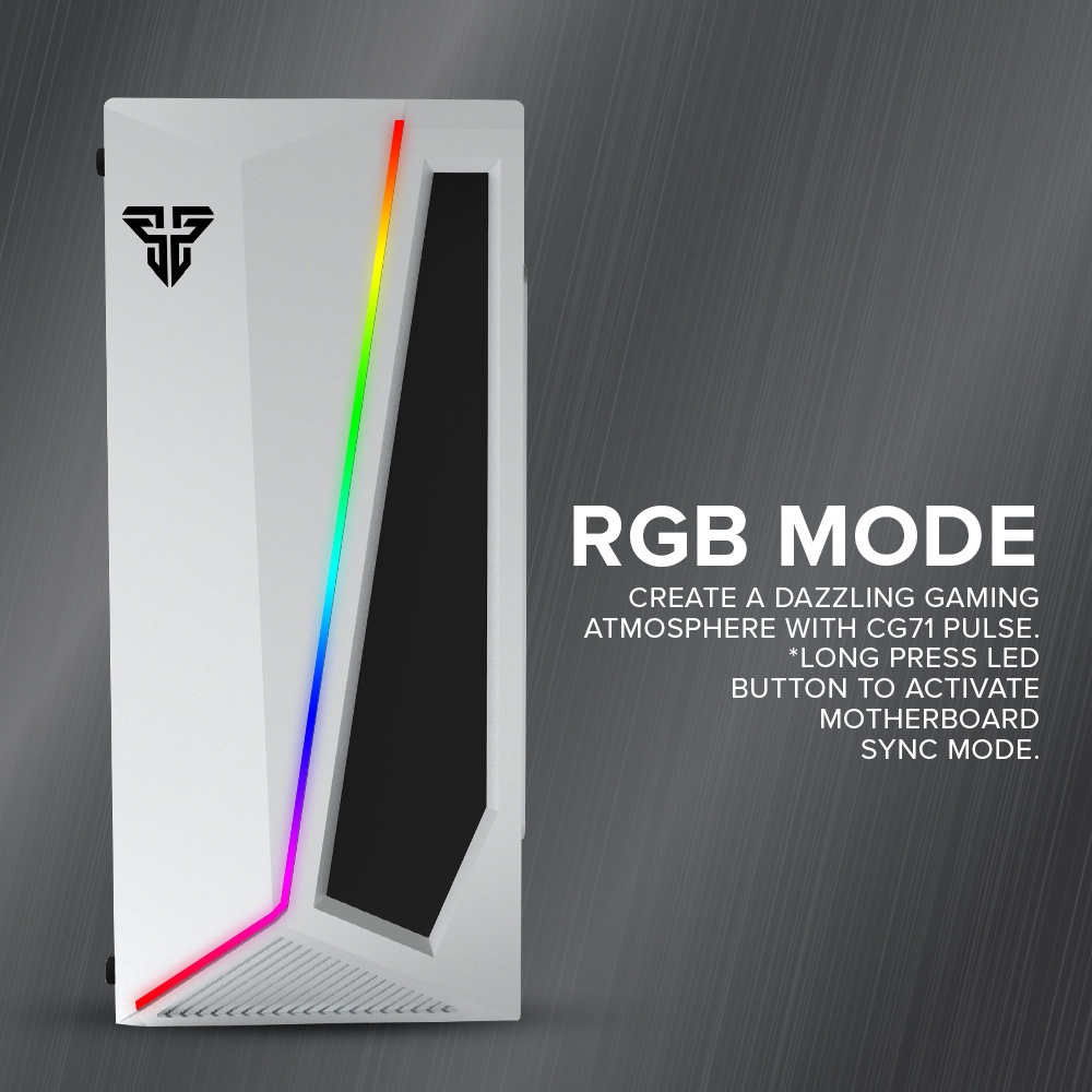 Fantech Pulse CG71 RGB Mid Tower Case White, Best Seller, Brand New ...