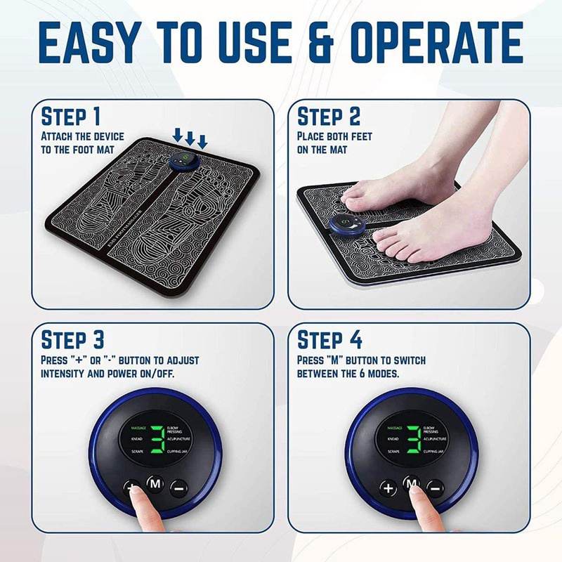 Efeq Rechargeable Mini Electric Massager Portable Body Massager Muscle ...