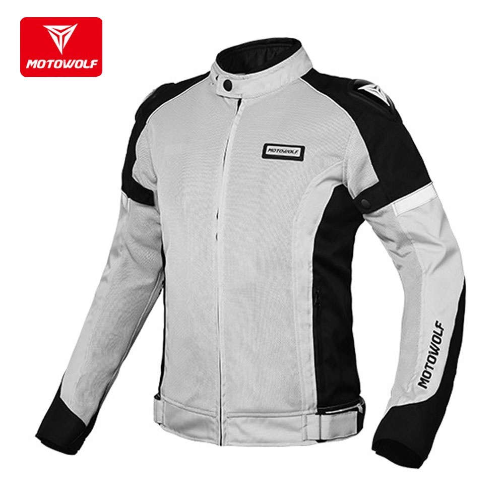 MOTOWOLF Motorcycle Men's Jacket Protective Gear Riding Gear Reflective ...