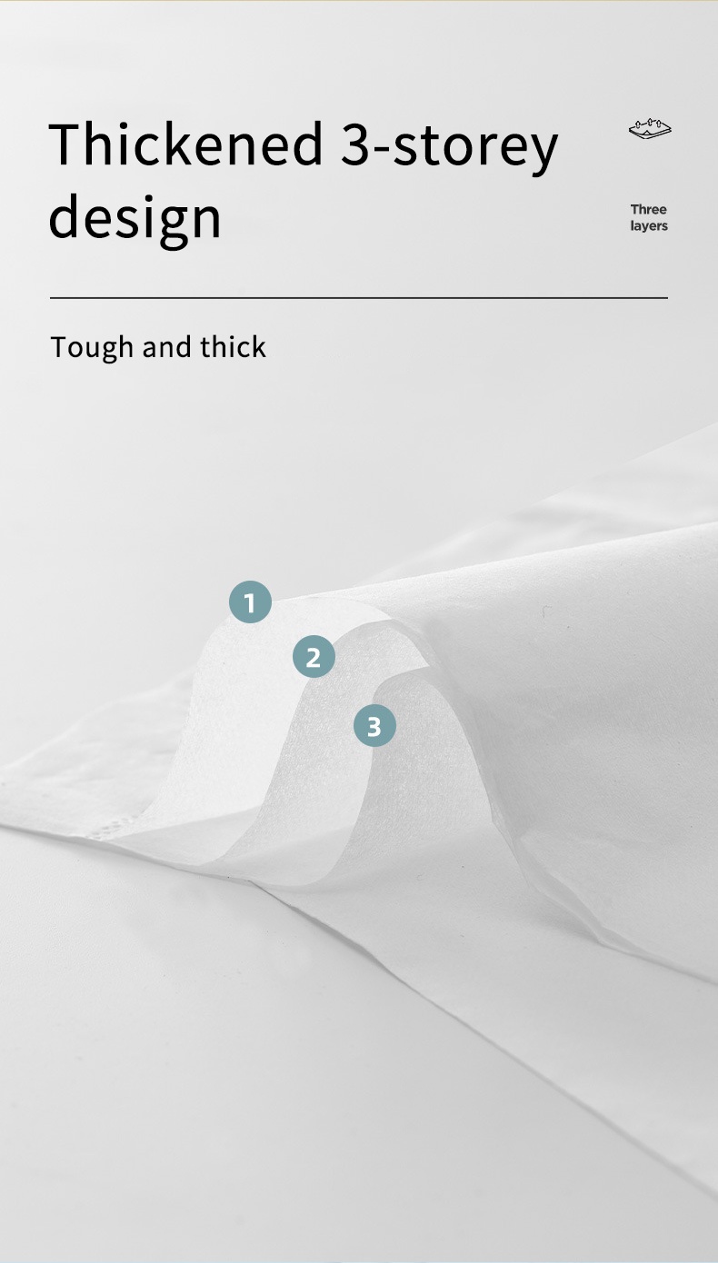 MUMMY BABY 3 layers 8 packs of facial tissue paper log tissue blue ...