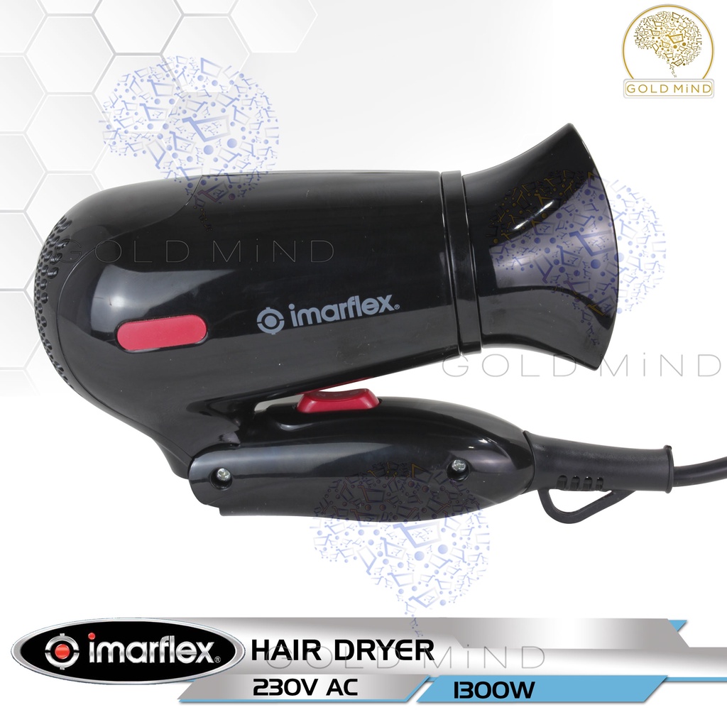 Imarflex HD-1300 Portable Hair Dryer Blower 1300W | Shopee Philippines