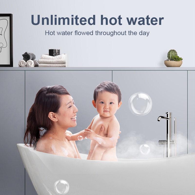 Yowxii Modern LCD Water Heater Shower Inverter Electric Hot And Cold ...