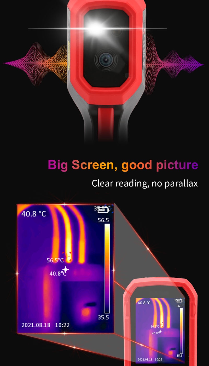 UNI-T UTi120S UTi260B HD 256 x 192 Pixels Industrial Infrared Thermal ...