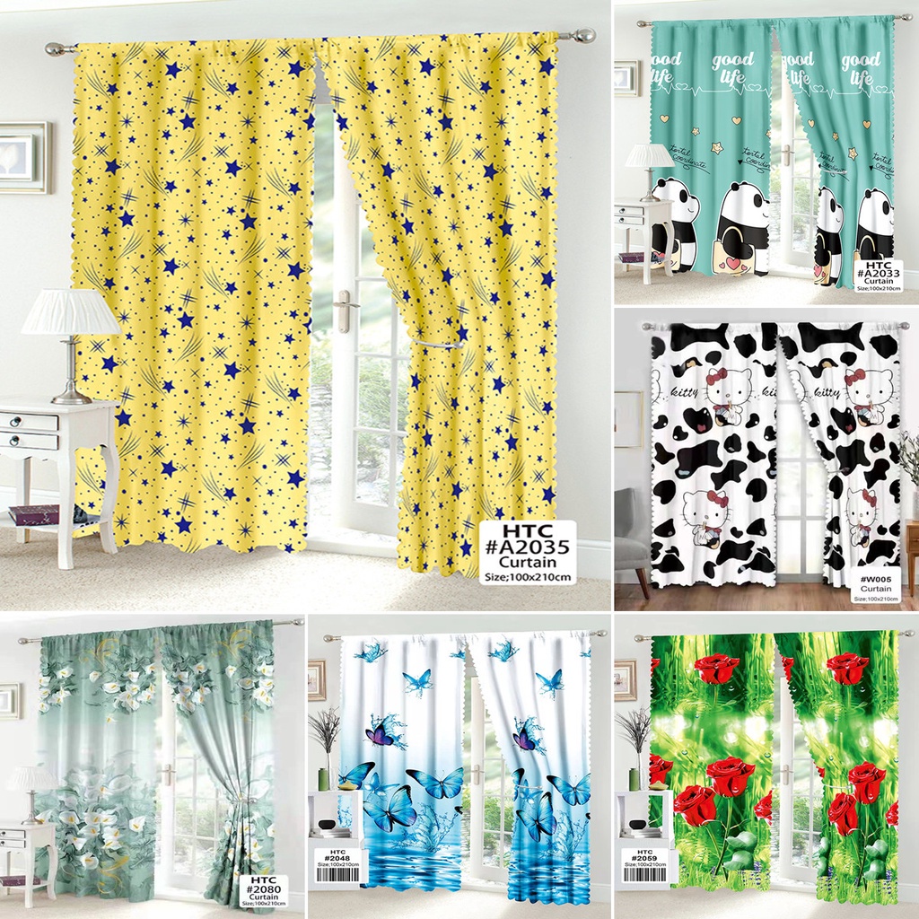 98K New Design 100x210CM Curtain For Window Kurtina Door Curtain Lace ...