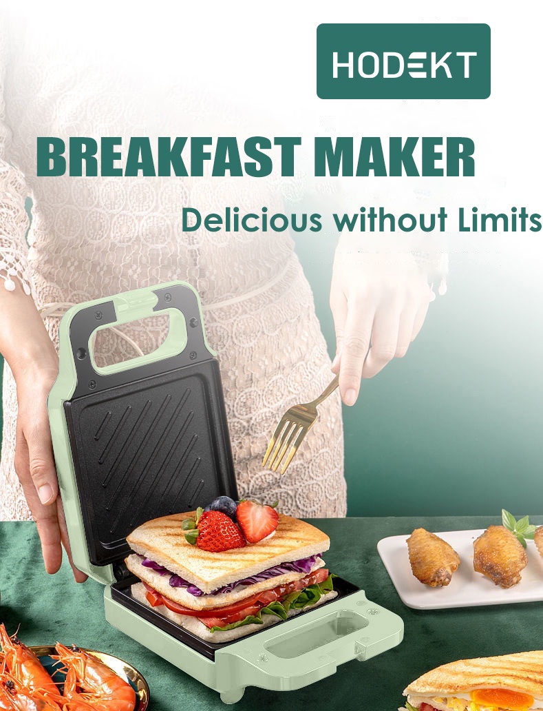 HODEKT Sandwich Maker Waffle Maker Toaster Maker Breakfast Maker Panini ...