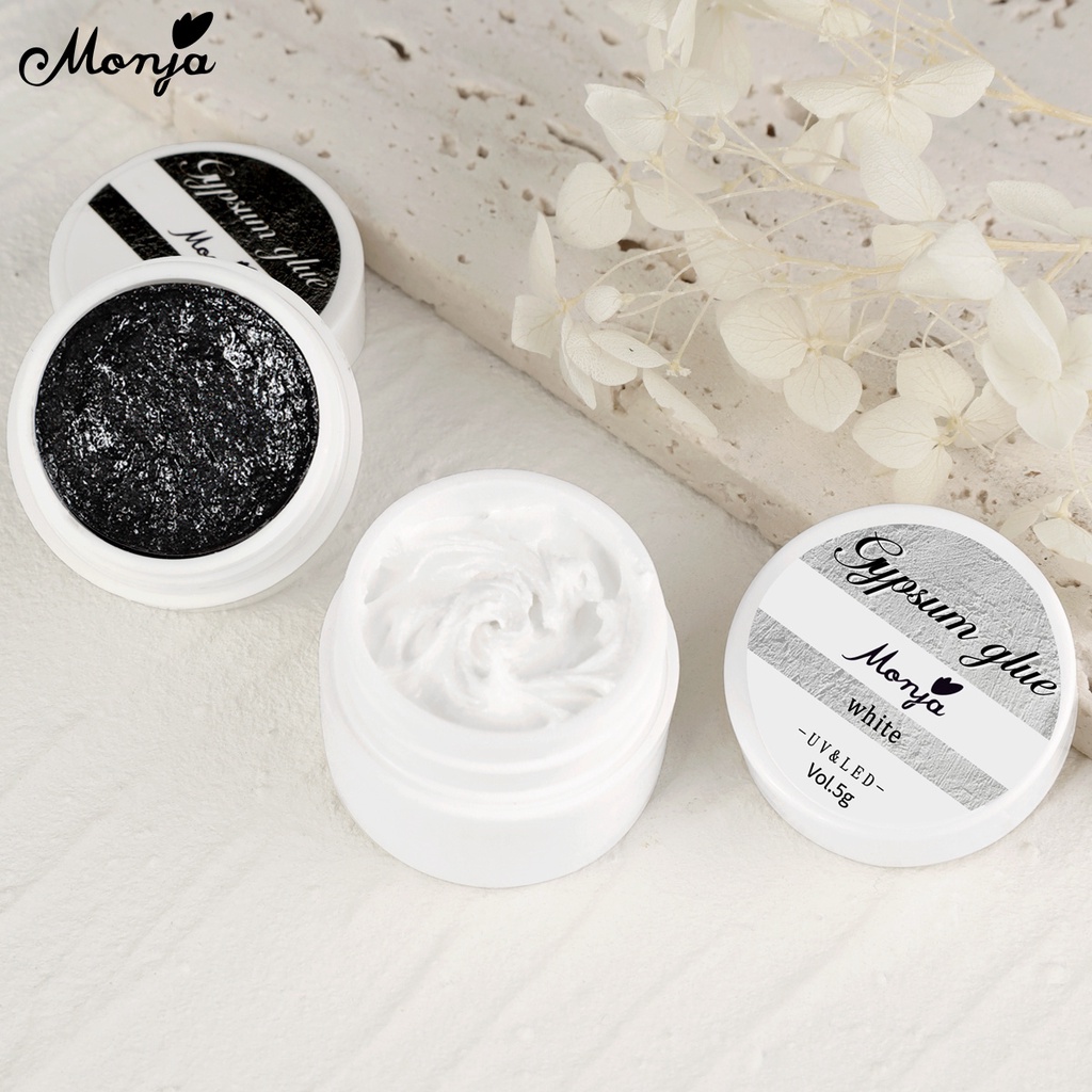Monja Nail Art Engraved Drawing Gel 3d Plaster Effect Gypsum Uv No Need ...