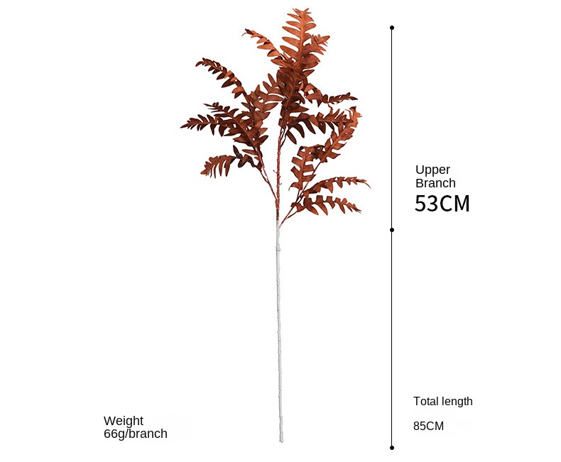 3-Pronged Cypress Leaves Green Plants Wedding Artificial Flowers Road ...