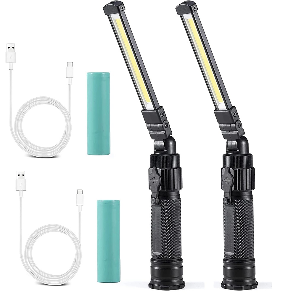 COB LED Work Light LED Flashlight Rechargeable Portable Torch Light for ...