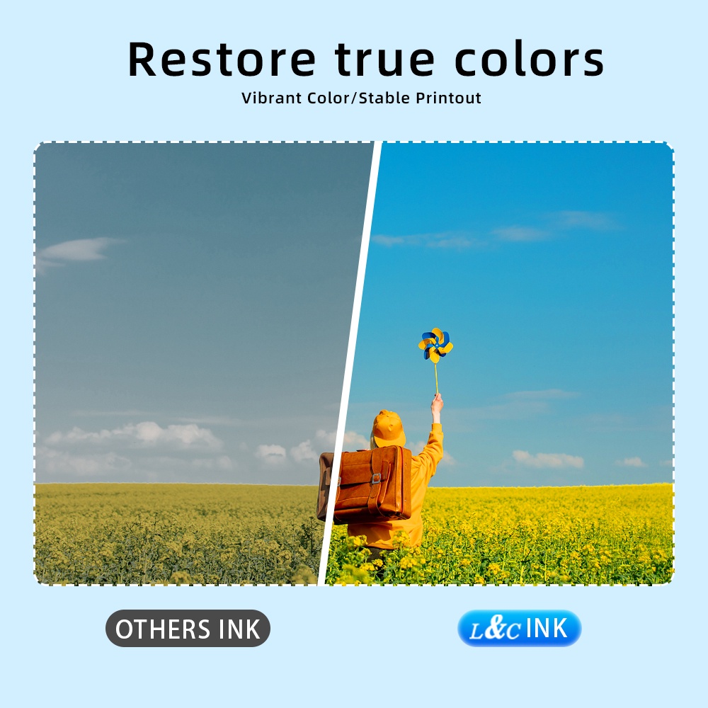 L&C 790 Refill Ink Dye Ink for Canon Printer G2010 G3010 Mg2570s G1010 ...
