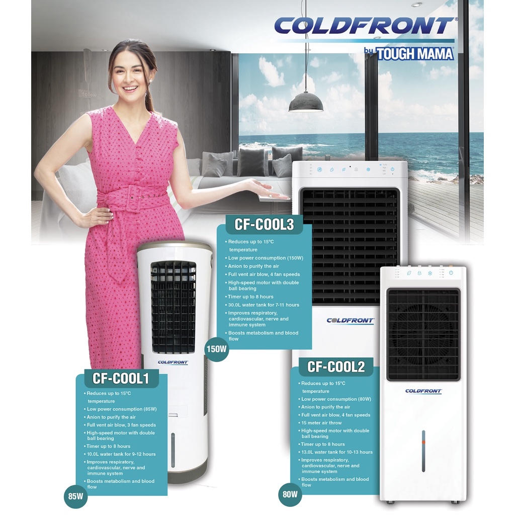 Coldfront by Tough Mama CF-COOL1 Aircooler Pure Breeze 10L with Remote ...