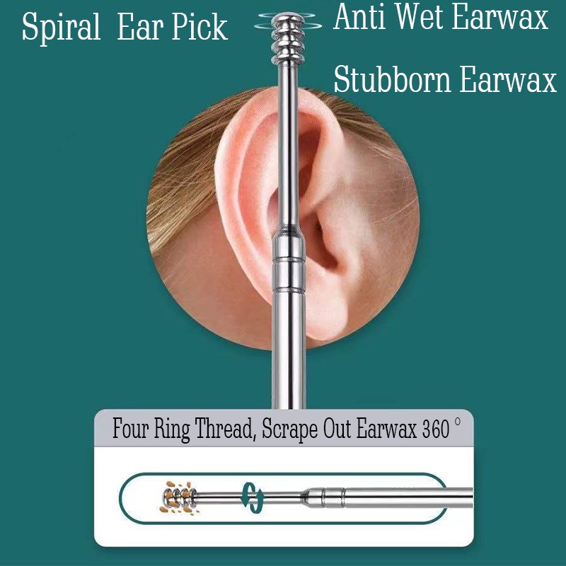Portable Ear Pick Set Ear Cleaning Set Ear Wax Remover Lemon Yellow ...