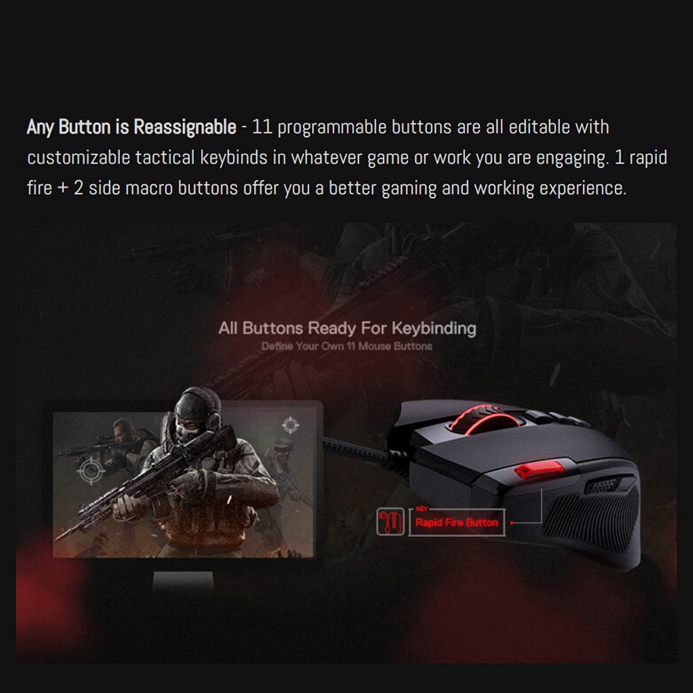 EasyPC | Redragon M612 PREDATOR RGB Gaming Mouse | Shopee Philippines