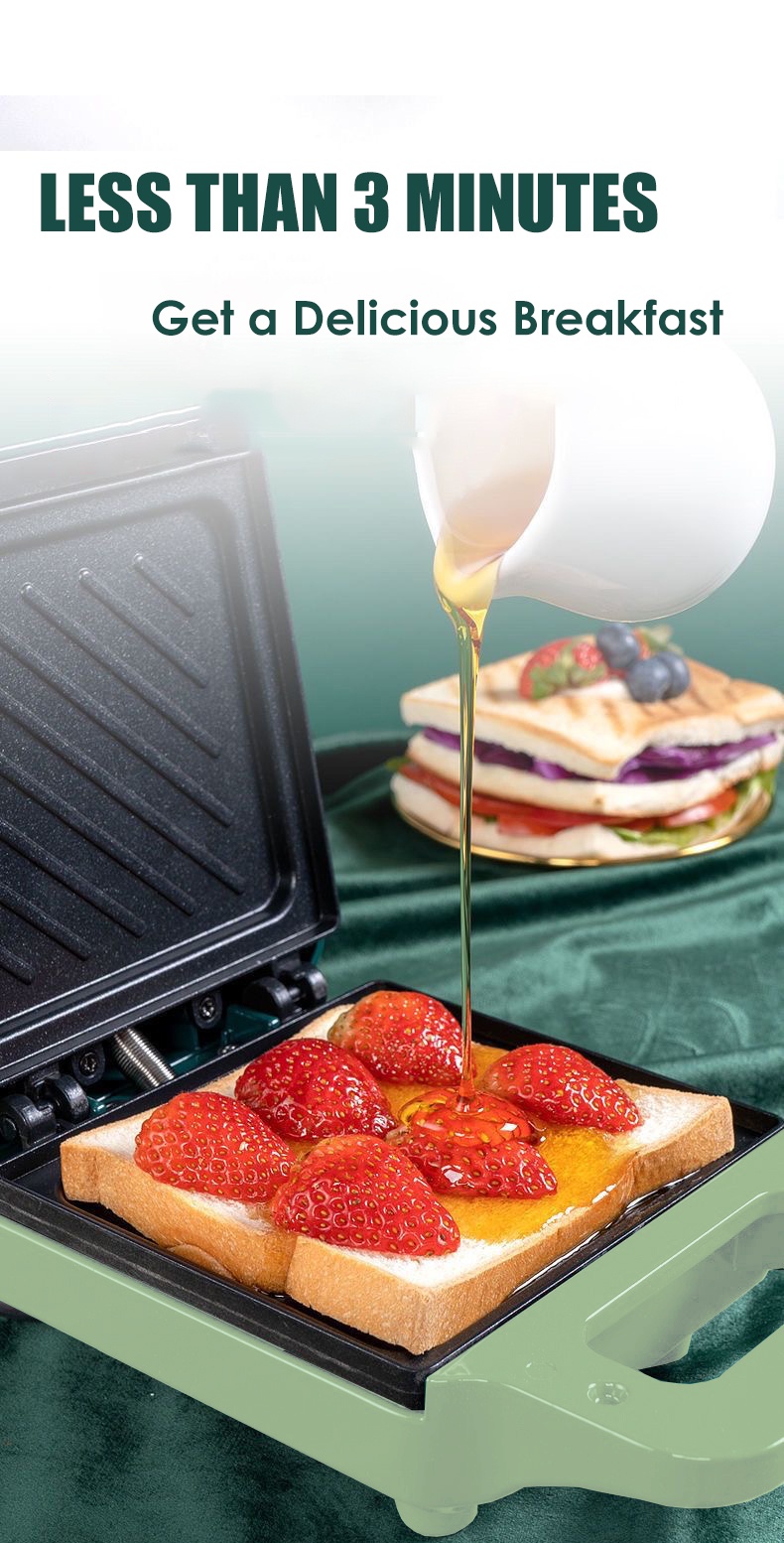 HODEKT Electric Sandwich Maker Waffle Maker Toaster Maker Breakfast ...