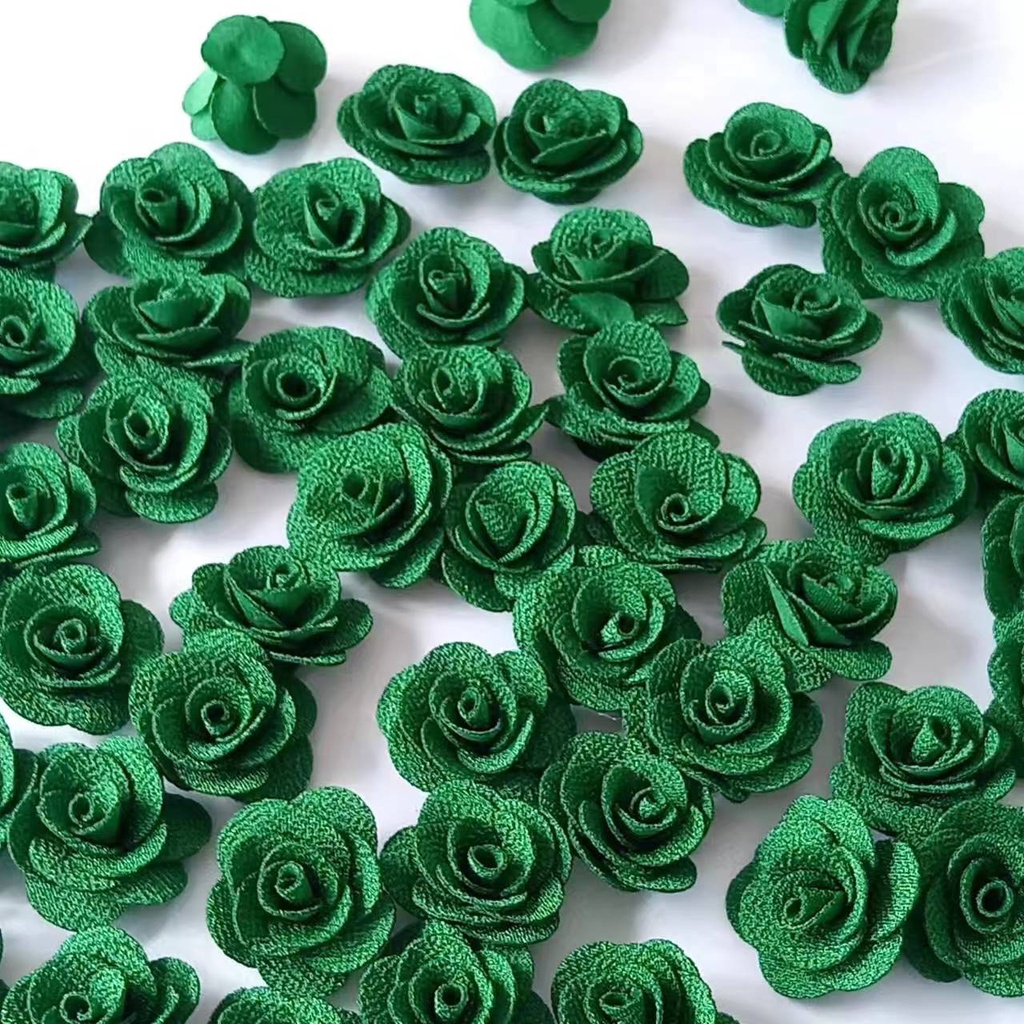 20pcs grass green color flower darkgreen color flower green handmade ...
