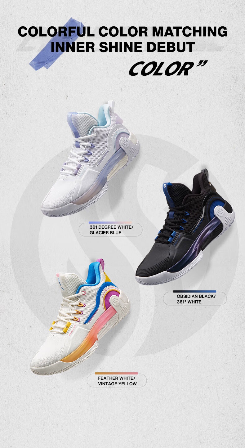 361 Degrees Aaron Gordon Signature Ag Pull up Men's Basketball Shoes ...