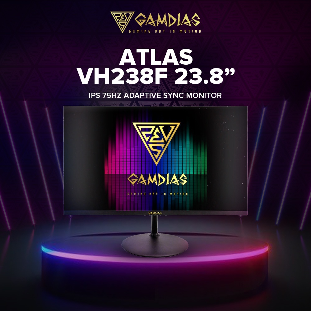 EasyPC | Gamdias Atlas VH238F/ VH238FII 23.8 Inches 75Hz Flat VA and ...