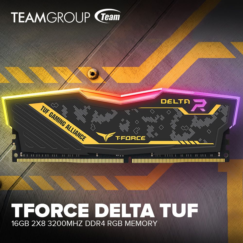 Team Elite Delta TUF RGB 16GB 2x8 3200Mhz Memory T-FORCE BLITZ control ...