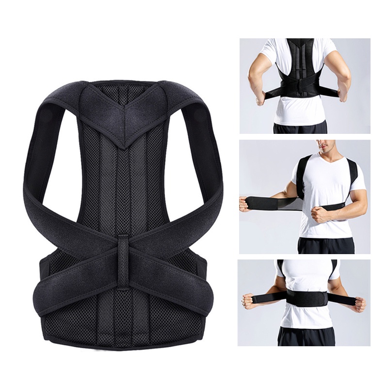 Straight Back Supporter Posture Adjustable Back Posture Corrector for ...