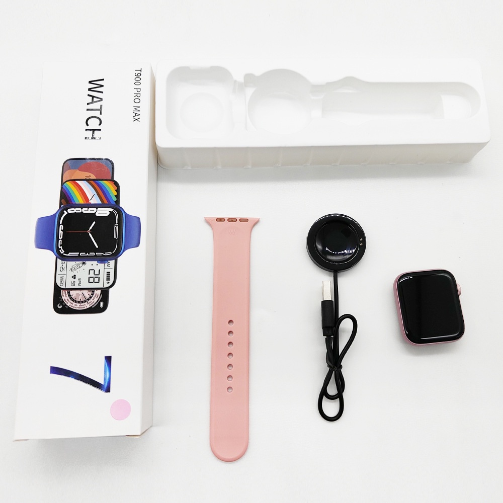 Mione T900 Pro Max Smart Watch Series 7 DIY Watch Face Bluetooth Call ...