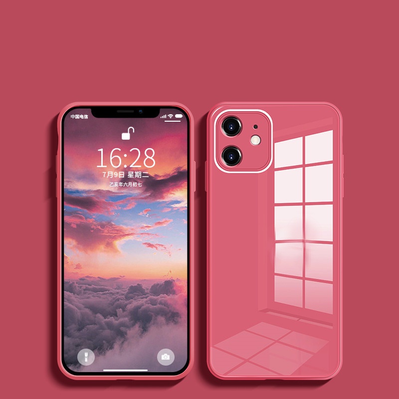 Original Liquid Silicone Tempered Glass Case for IPhone 6 6S 6S Plus 7 ...