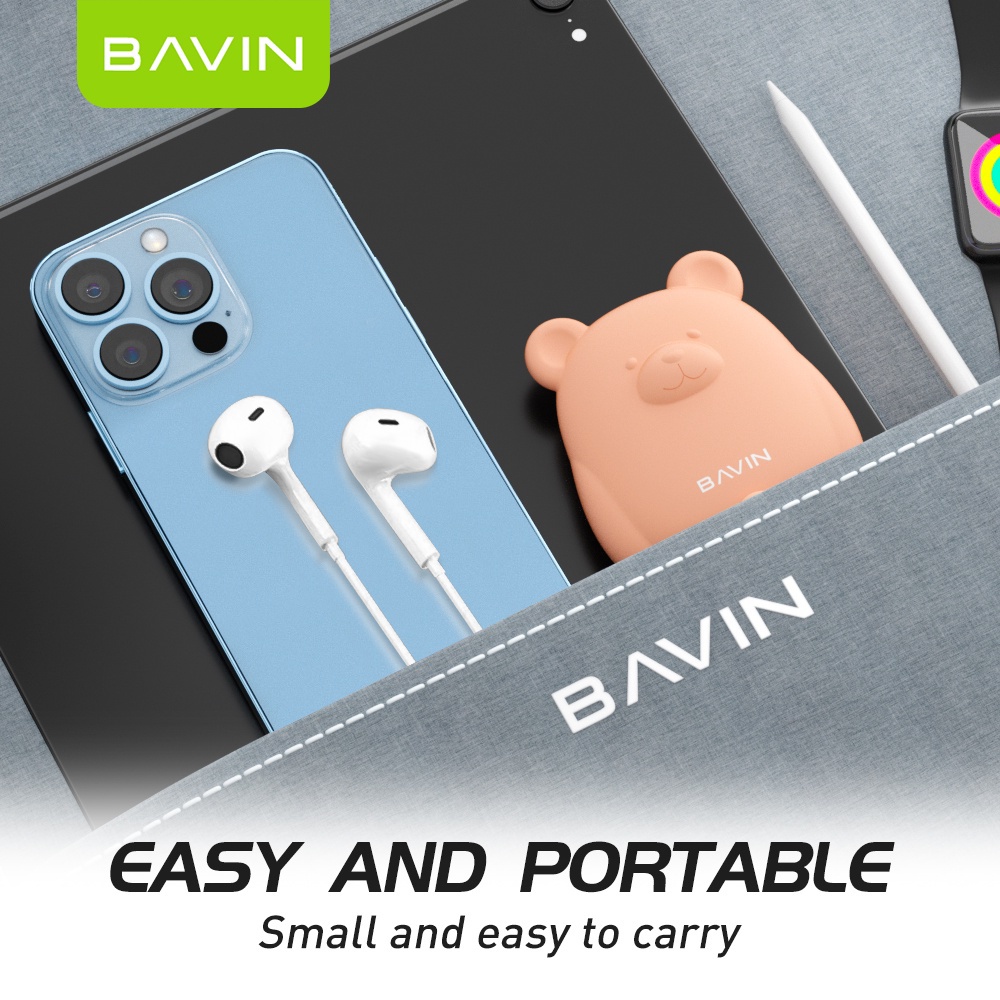 BAVIN HX857 Hi-Fi Wired Earphone Stereo Audio Sound Universal 3.5mm ...