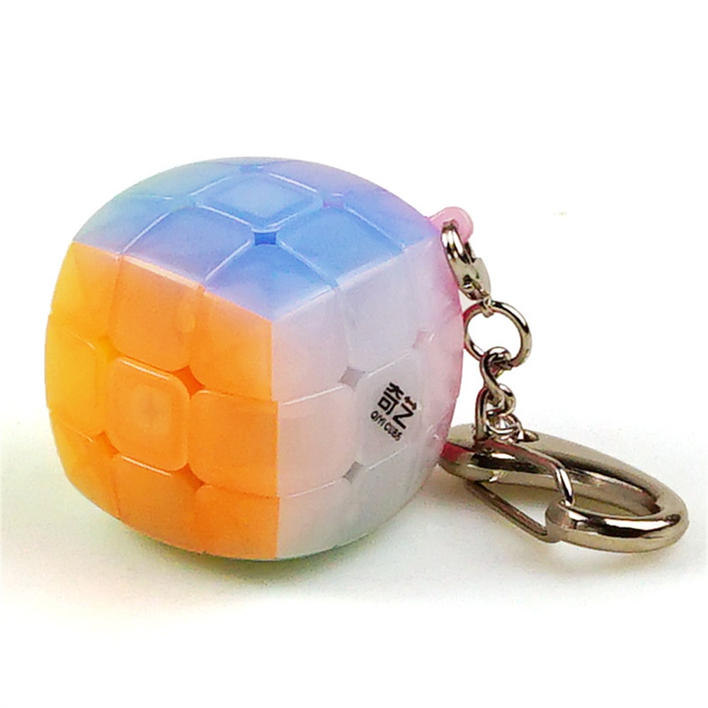 Qiyi Keychains Mini Cube 3x3x3 Jelly Plane Small Magic | Shopee Philippines