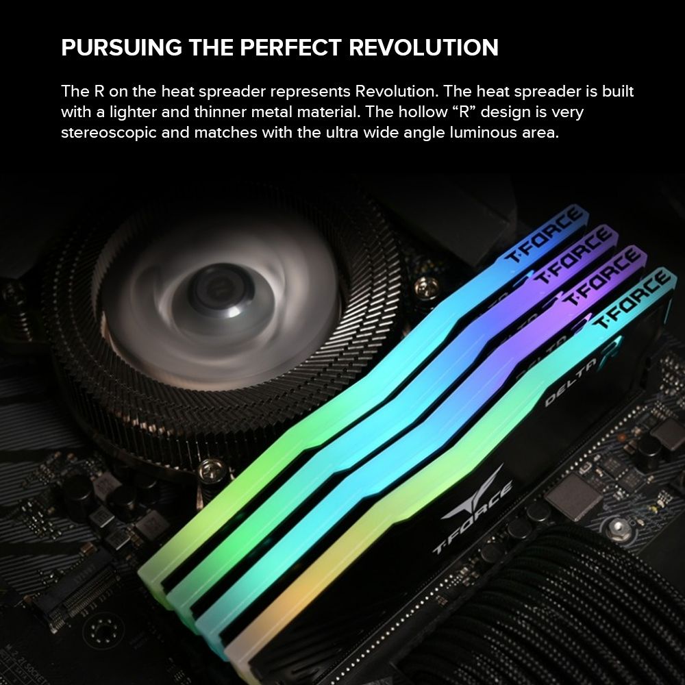 Team Elite T-Force Delta 16GB 2x8 3200Mhz Memory White T-FORCE BLITZ ...