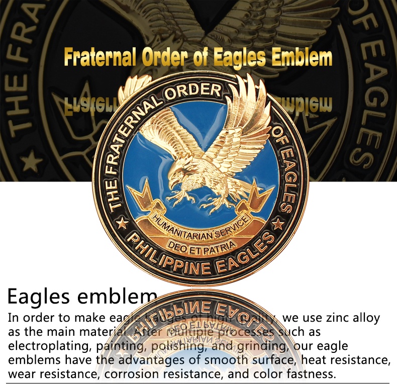 3inch Eagles Emlem Waterproof Car Motorcycle Metal TFOE Emblem No Pro ...