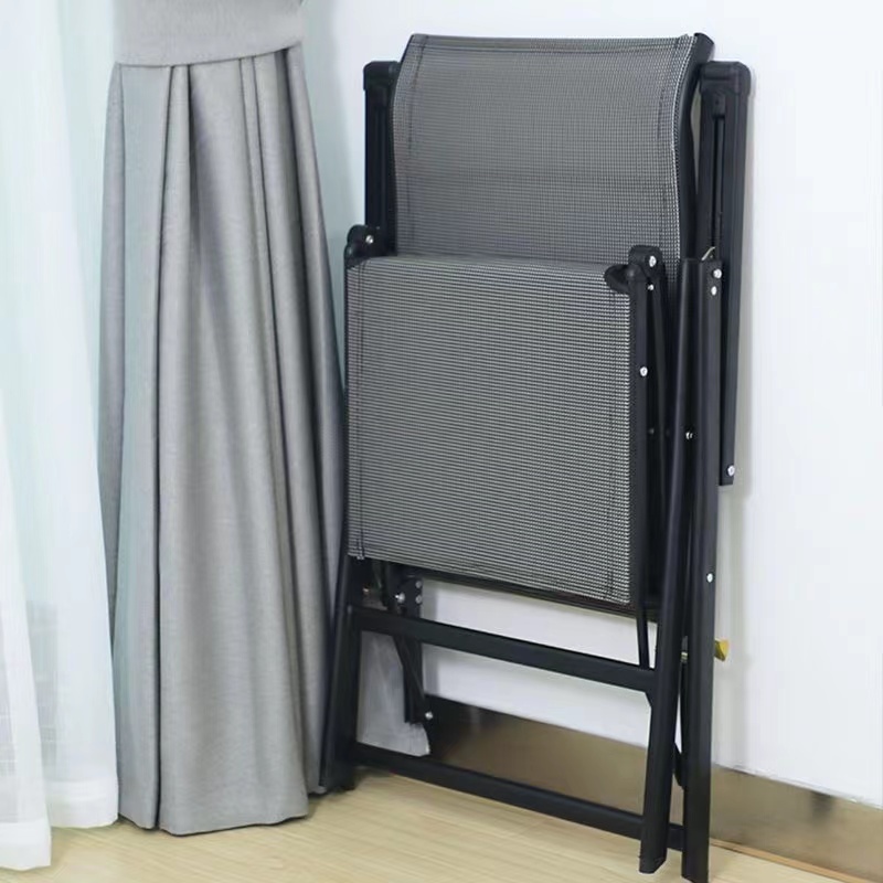 KIMDELIN Folding Lounge Chair Textilene 6 Grades Outdoor Deck Chair ...