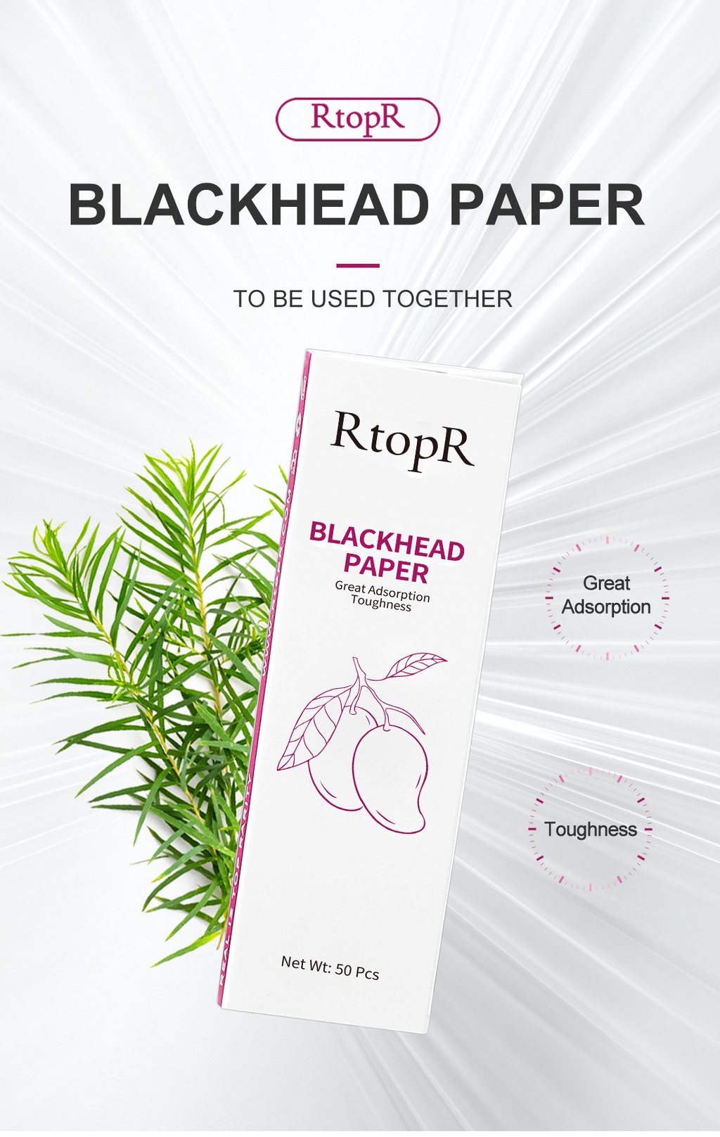 RtopR Blackhead Paper Or RtopR Mango Blackhead Remover Mask Glycyrrhiza ...