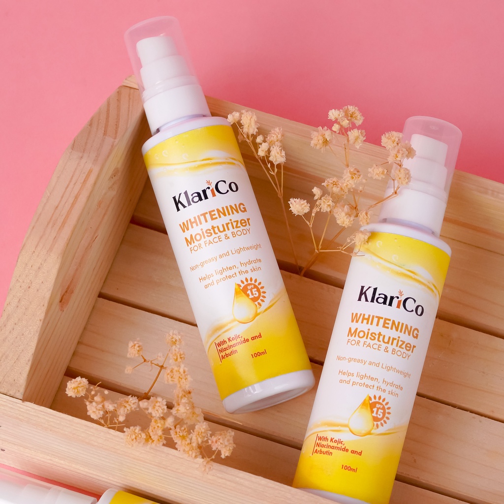 KlariCo Whitening Moisturizer with SPF15 for Face and Body 100 ml | Shopee Philippines