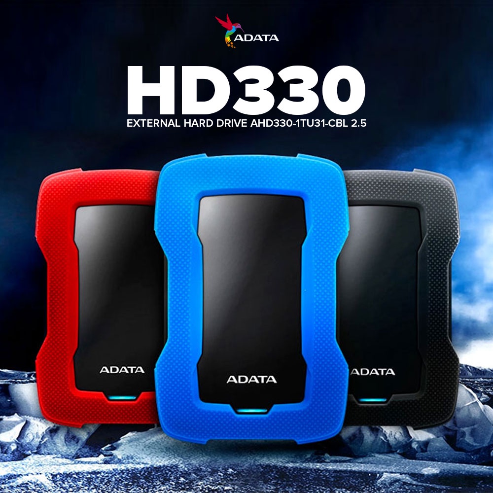 EasyPC | Adata HD330 AHD330-1TU31-CBL and HD330-1TU31-CBK 2.5 External Hard Drive| Blue and ...