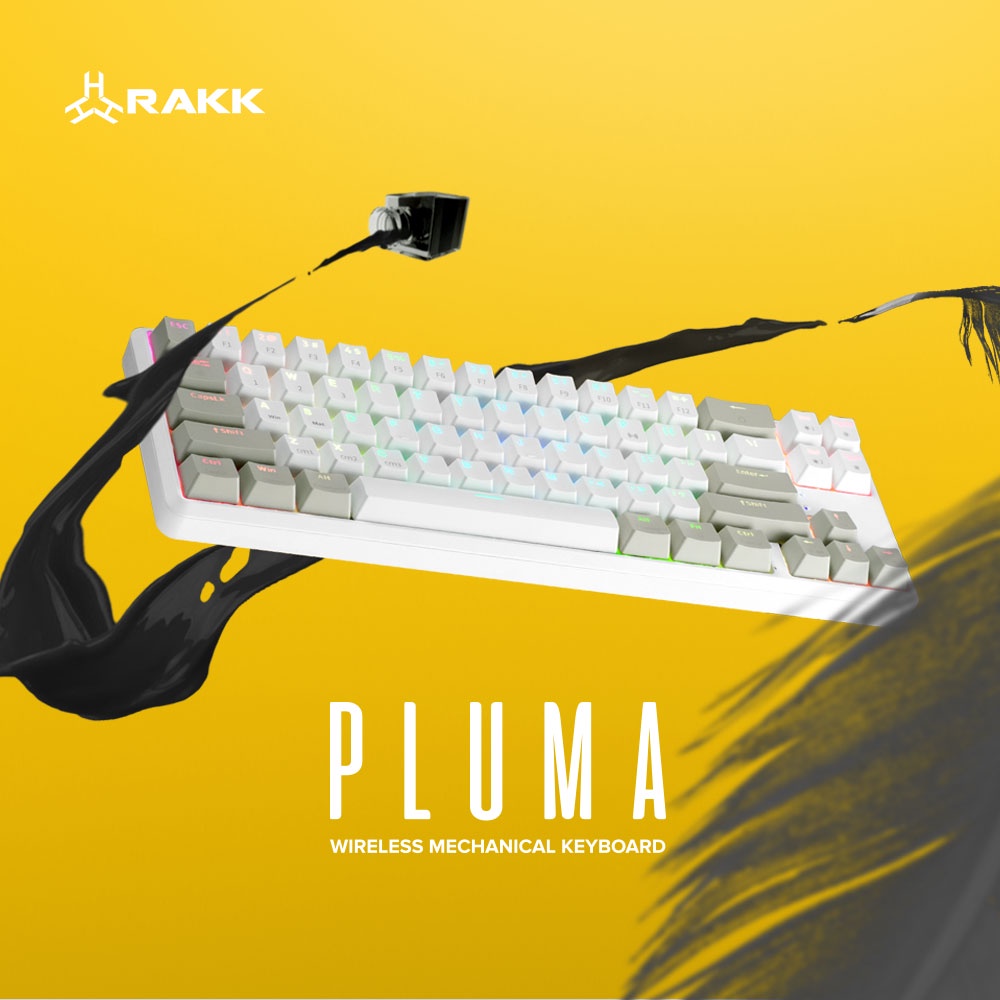 RAKK Pluma 68 and Pluma V2 57 keys Wireless Mechanical Keyboard | Tri ...