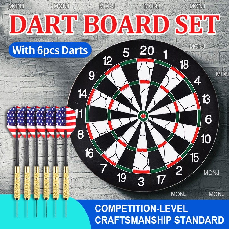 [With 6pcs Darts] 18 Inch Professional Dart Board Original Dart Board ...