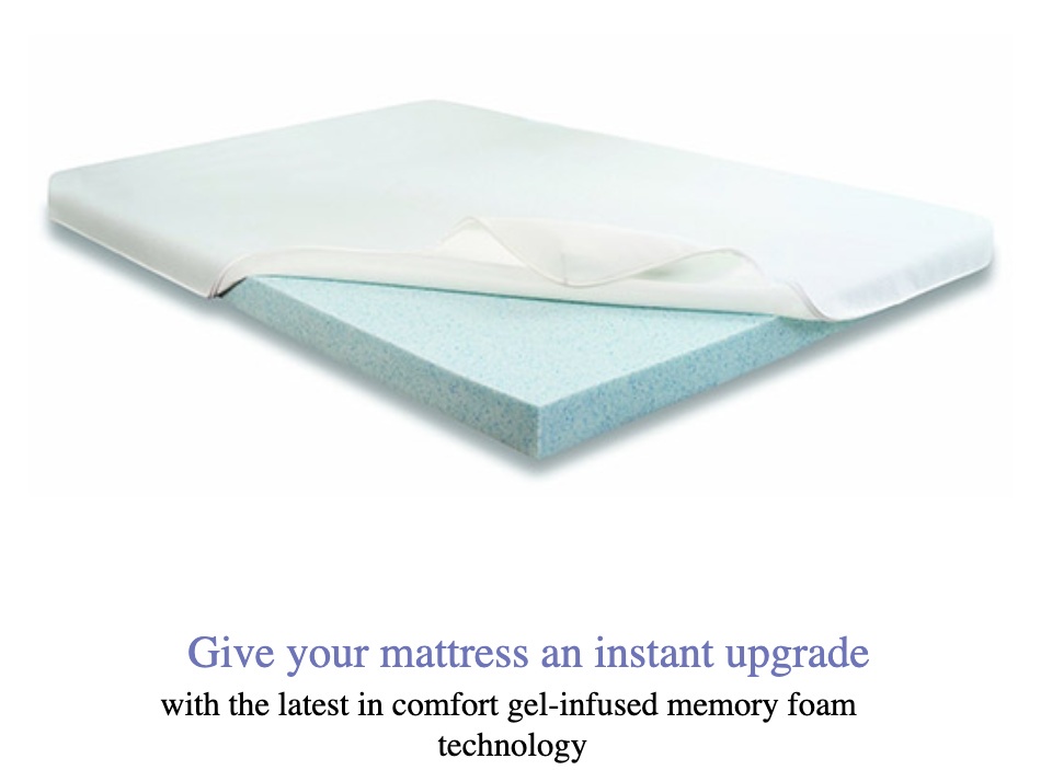 Comfort Living Foam Topper Queen 60x75 3 inch Thickness Premium ...