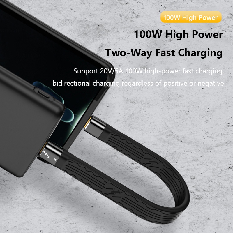 Thunderbolt 4 Soft FPC Data Cable USB4 8K@60Hz 40Gbps USB C to Type C PD100W 5A QC4.0 Fast ...