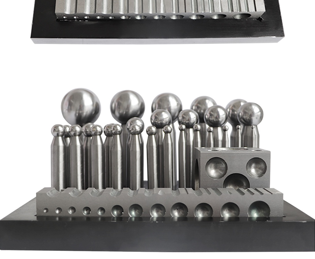 29-Piece Dapping Doming Punch Block Set, Jewelry Metal Forming Tool Kit ...