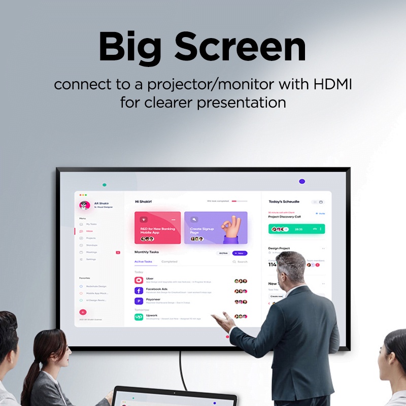 DMES DH5 5-in-1 USB HUB Multi Function Adapter with Expansion Port - USB 3.0 Port x2/HDMI Port ...