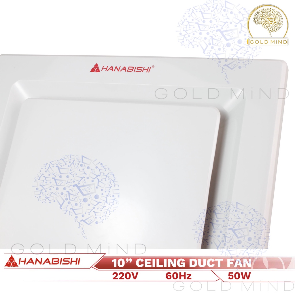 Hanabishi Ceiling Duct Fan 10" 50W | Shopee Philippines