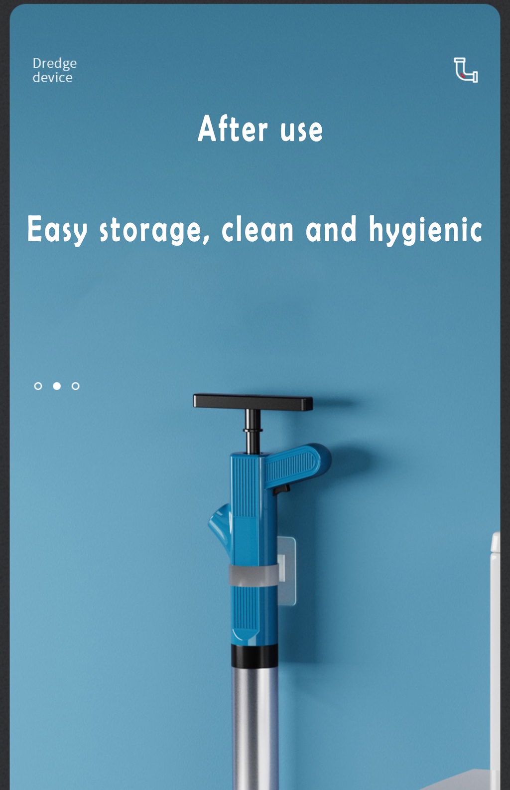 Toilet dredging artifact Drain Declogger Air Plunger Upgraded High ...