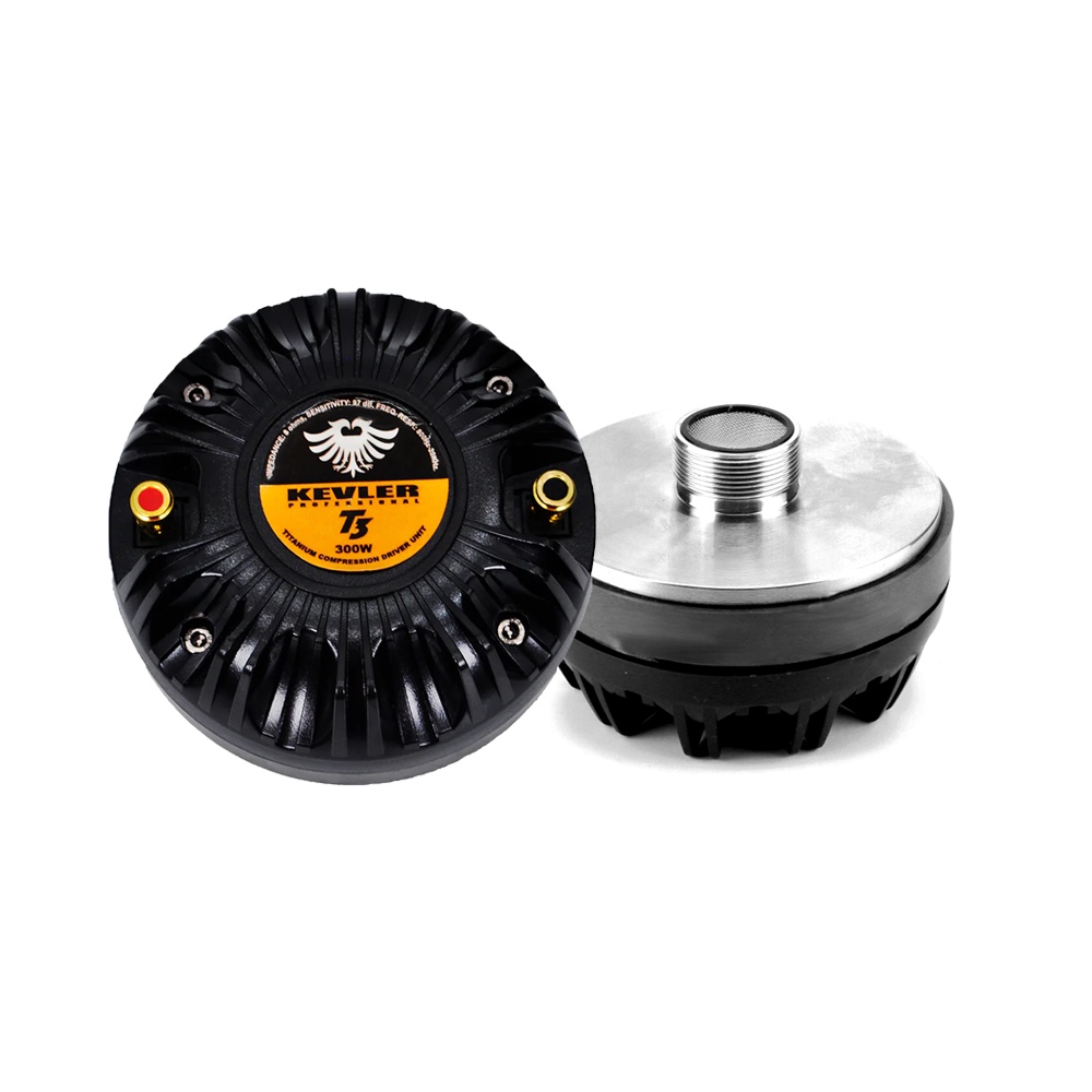 KEVLER T-3 300W Titanium Dome Shape Compression Driver w/44mm VC, 8 ...
